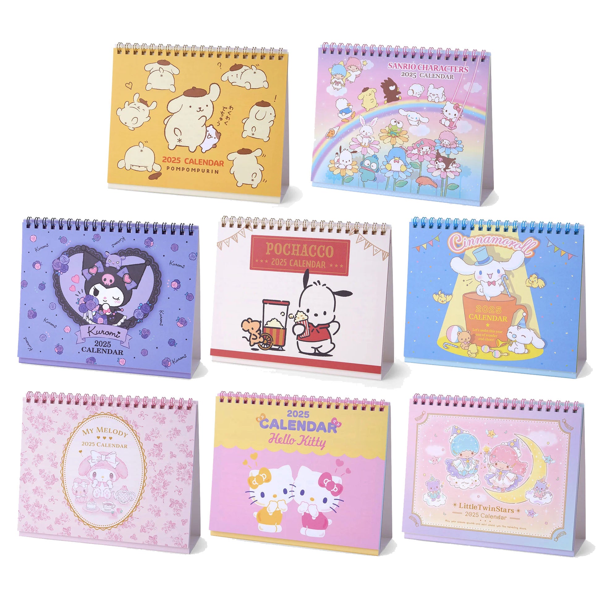 Japan Sanrio 2025 Desk Calendar with Sticker – Newbie Village