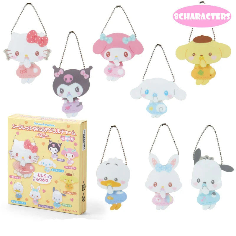 Japan Sanrio Swinging Acrylic Keychain Charm Blind Box (Baby) – Newbie ...