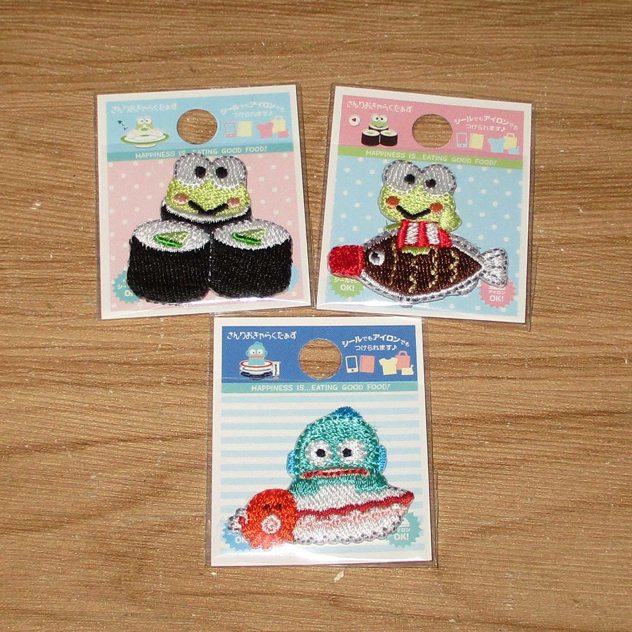 Japan Sanrio Keroppi / Hangyodon Iron on Patch Sticker (Embroidery ...
