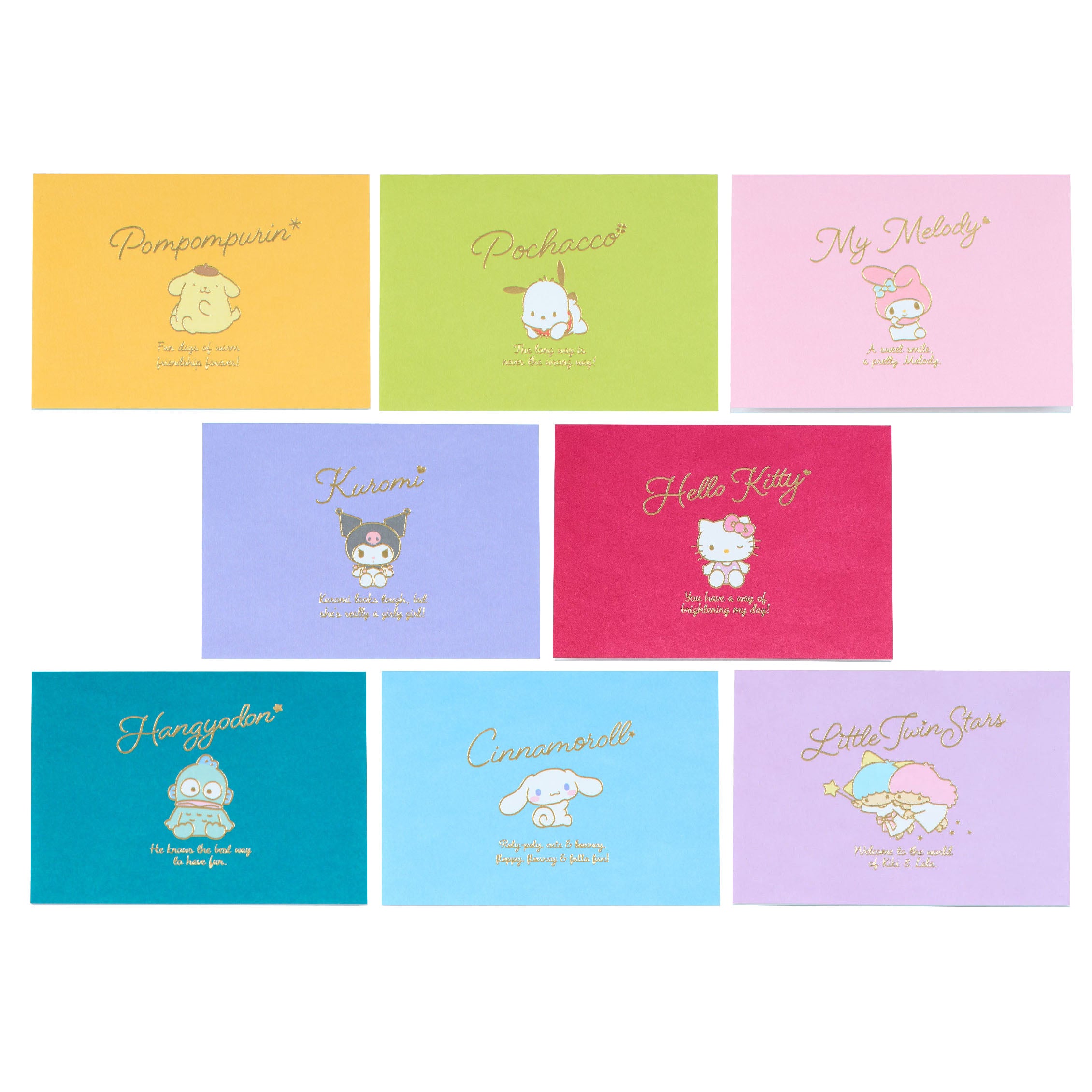 Japan Sanrio Message Card Pad (Colorful) – Newbie Village