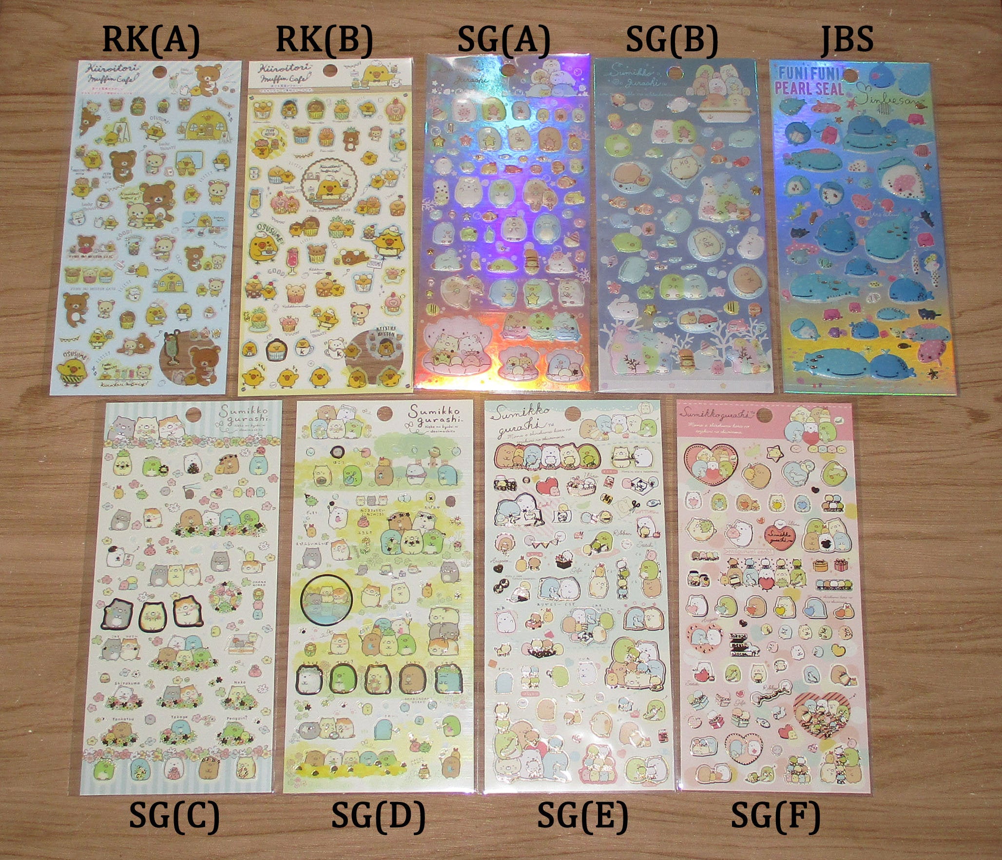 Japan San-X Sumikko Gurashi / Rilakkuma / Jinbesan Sticker – Newbie Village